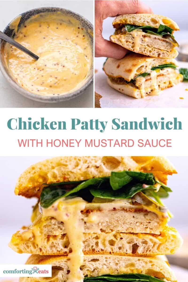 Chicken Patty Sandwich With Honey Mustard Sauce
